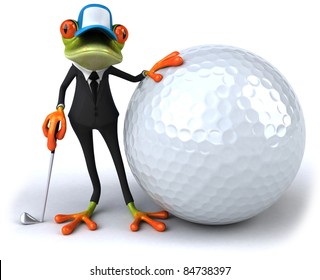Frog Golf Stock Illustration 84738397 | Shutterstock