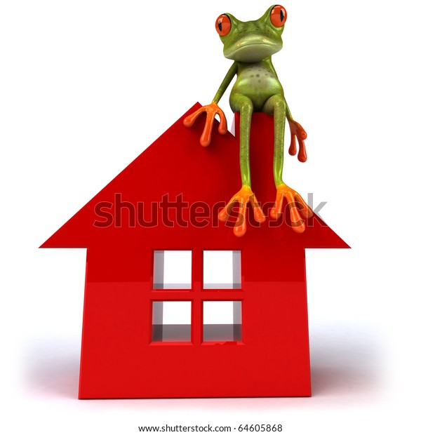 Frog House : illustration de stock 64605868