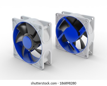Front Back Computer Performance Cooling Fan 스톡 일러스트 186898280 ...