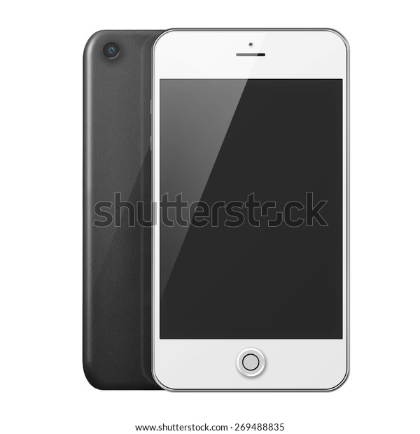Front Back View Mobile Smart Phone Stock Illustration 269488835 ...