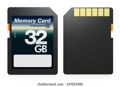 Top View Sd Memory Card Memory Stock Vector (Royalty Free) 698423821