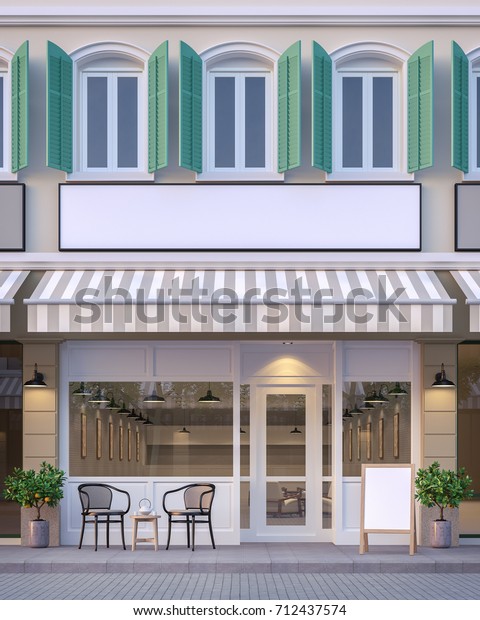 Front Street Shop 3d Rendering Imagethere Stock Illustration 712437574