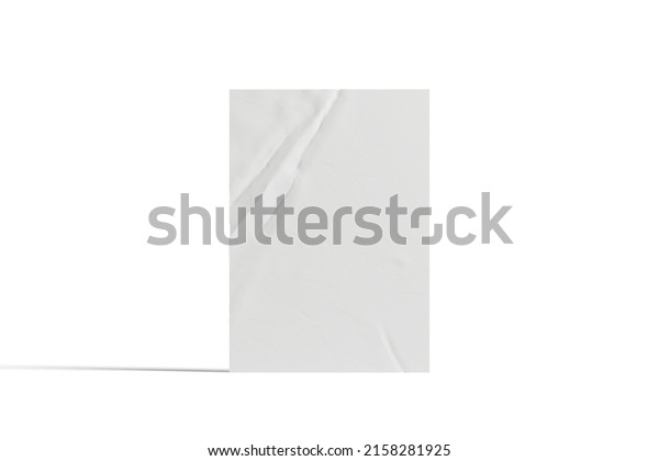 Front View Blank Paper Mockup Illustration Stock Illustration ...