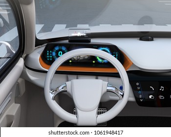 Front View Digital Speedometer Hud On Stock Illustration 1061948417 ...