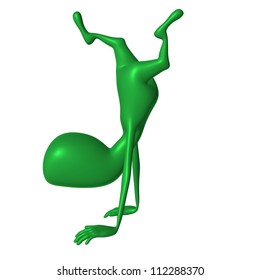 Green 3d Puppet Make Stand On 스톡 일러스트 112287182 | Shutterstock