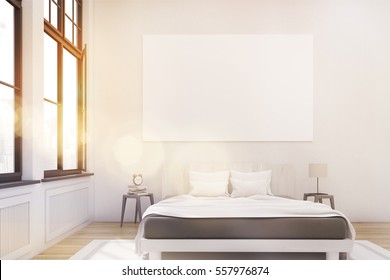 Front View Bedroom King Size Bed Stock Illustration 1931424158 ...