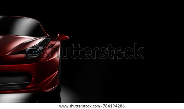 Front View Part Car 3d Illustration Stock Illustration 784194286 ...