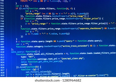 Programming Code On Computer Monitor Python Stock Photo 1288235311 ...