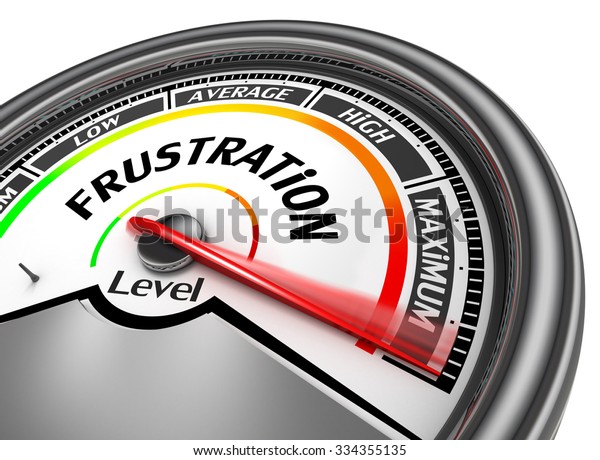 Frustration Level Maximum Conceptual Meter Isolated Stock Illustration ...