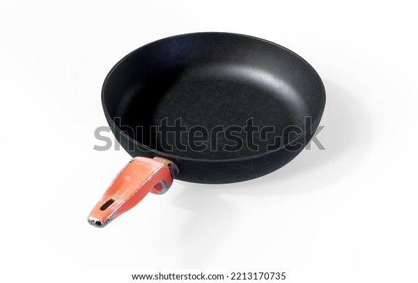 Frying Pan Grill Ribbed Surface Isolated Stock Illustration 2213170735 ...