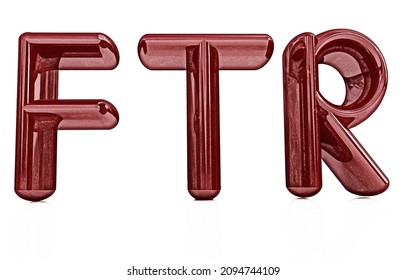 Ftr 3d Red Text 3d Render Stock Illustration 2094744109 | Shutterstock