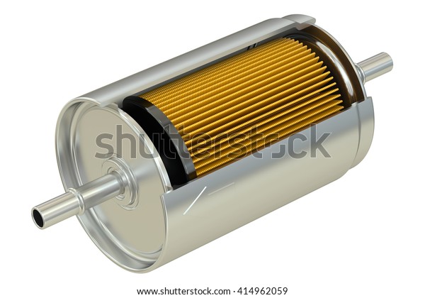 Fuel Filter Cutaway 3d Rendering Stock Illustration 414962059 ...