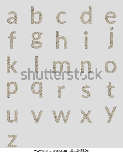 Full Font Sheet Lower Case Alphabet 스톡 일러스트 1011245806 | Shutterstock