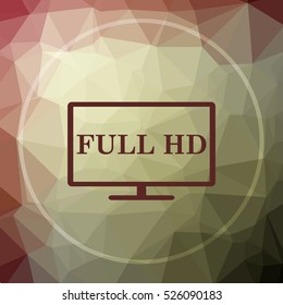 Full Hd Icon Full Hd Website Stock Illustration 526090183 | Shutterstock