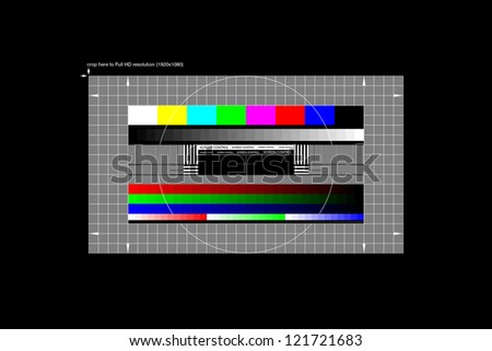Full HD Test Pattern Illustration Needs Stock Illustration 121721683 ...