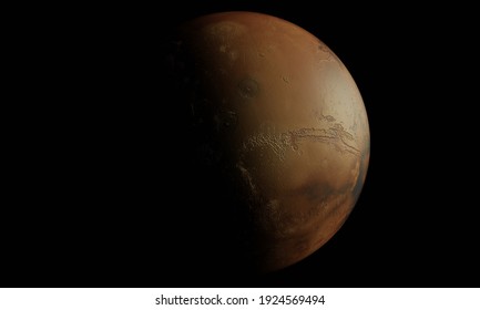 Full Mars High Resolution Image Planet Stock Illustration 1924569494 ...
