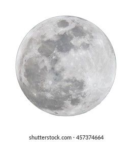 Realistic Full Moon Astrology Astronomy Planet Stock Vector (Royalty ...
