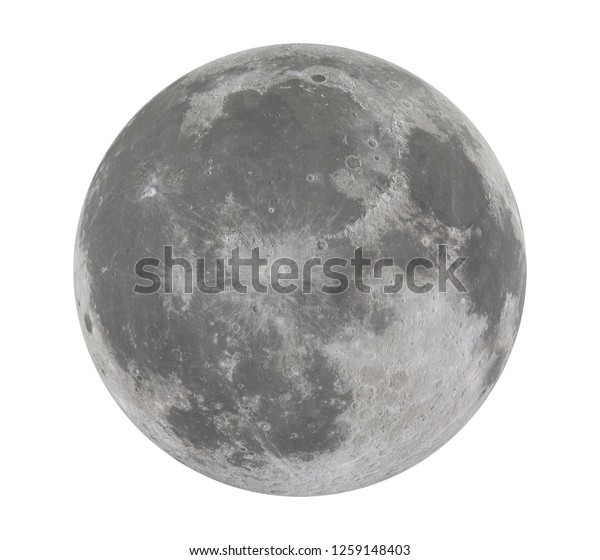 Full Moon Isolated Elements This Image Stock Illustration 1259148403 ...