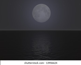 Full Moon Midnight Stock Illustration 13906624 | Shutterstock