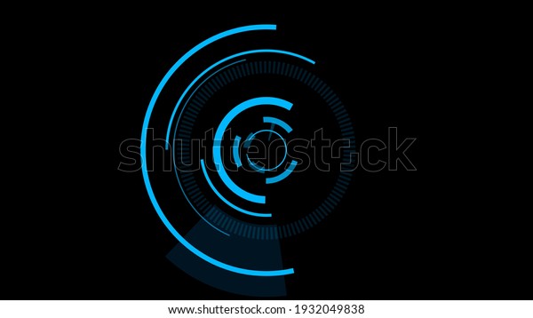 Full Screen Digital Hud Tracking Target Stock Illustration 1932049838 ...