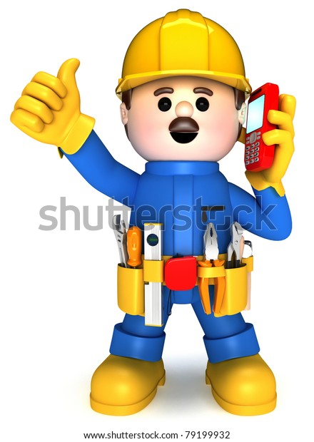 Fully Equiped Craftsman Mascot: ภาพประกอบสต็อก 79199932 | Shutterstock