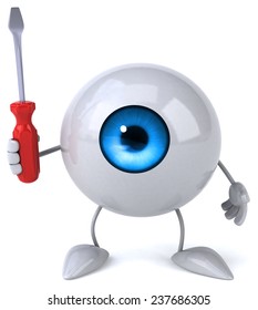 Picture Human Eye Ball Cartoon Character 库存矢量图（免版税）1730754775 ...