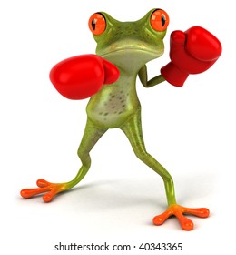 Fun Frog Boxing Stock Illustration 40343365 | Shutterstock
