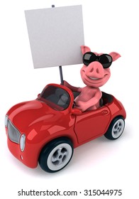 842 Pig In A Car Cartoon Images, Stock Photos & Vectors | Shutterstock