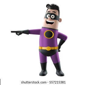 Fun Superhero 3d Render Man No Stock Illustration 557215381 | Shutterstock