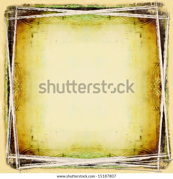 Fun Whimsical Backdrop Edgy Border Stock Illustration 15187807