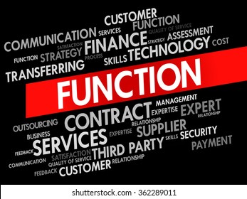 Function Word Cloud Business Concept Stock Illustration 362289011 ...