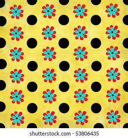 Funky Flowers Background Stock Illustration 53806435 | Shutterstock