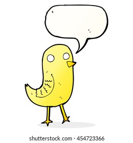 Funny Cartoon Bird Speech Bubble Stock Illustration 454723366 ...
