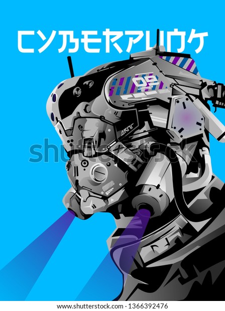Future Aesthetic Robot Stock Illustration 1366392476 | Shutterstock