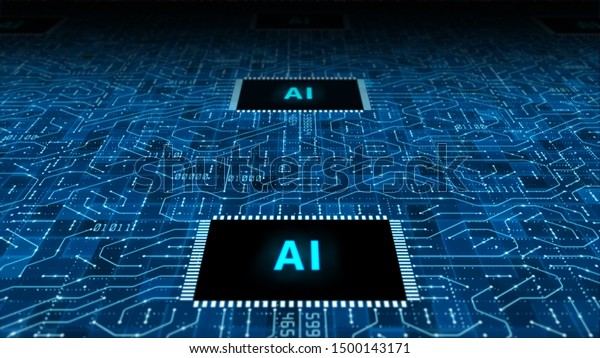 Future Concept Ai Artificial Intelligence Technology Stock Illustration ...