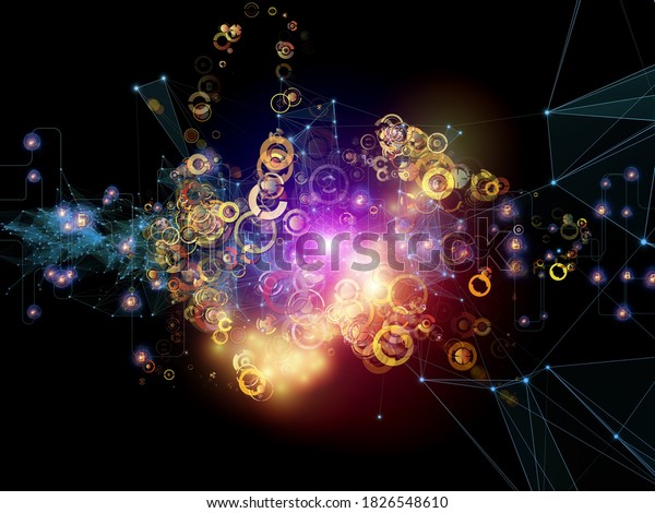 Future Connection Series Background Network Lines Stock Illustration ...