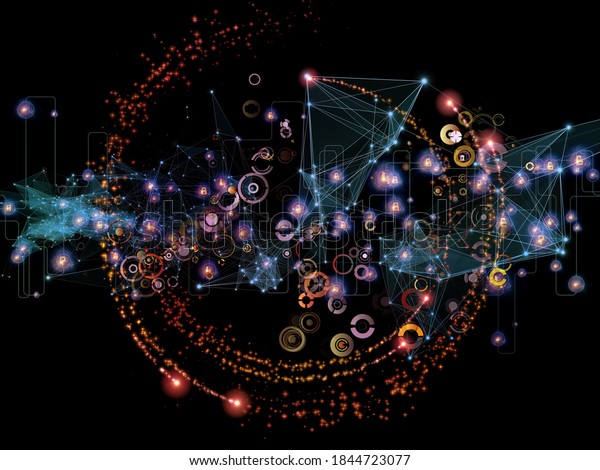 Future Connection Series Background Network Lines Stock Illustration ...