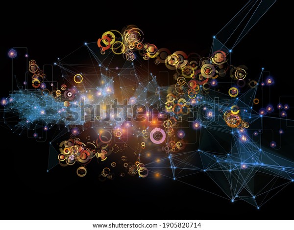 Future Connection Series Background Network Lines Stock Illustration ...
