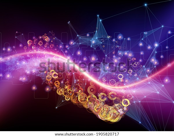 Future Connection Series Background Network Lines Stock Illustration ...