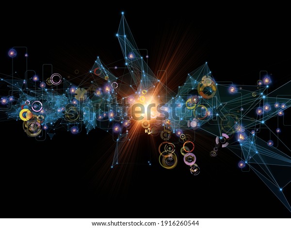 Future Connection Series Background Network Lines Stock Illustration ...