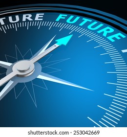 Future On Compass Stock Illustration 253042669 | Shutterstock