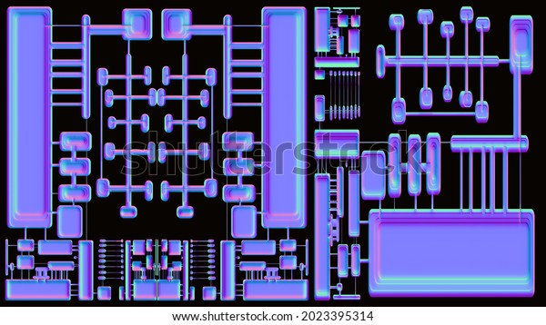 Future Purple Wallpaper Texture Normal Map Stock Illustration ...