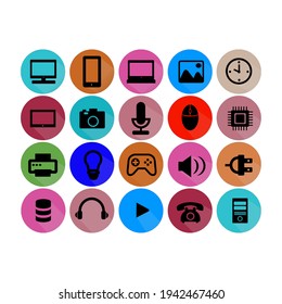 Future Technology Design Icons Stock Illustration 1942467460 | Shutterstock