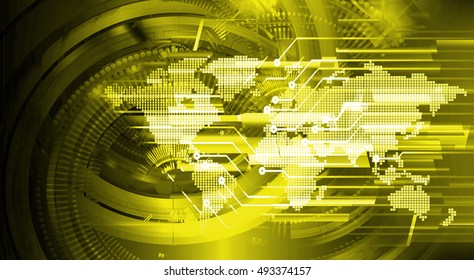 816 Cyber high tech world map Images, Stock Photos & Vectors | Shutterstock
