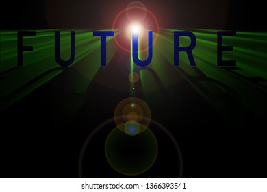 Future Text Green Shadow Effect Stock Illustration 1366393541 ...