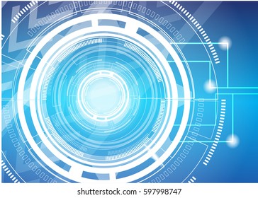 Future Virtual Technology Background Stock Illustration 597998747 ...