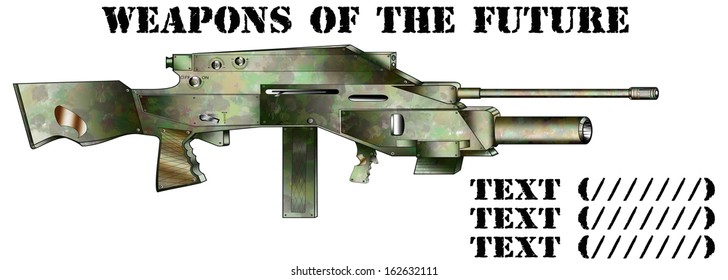 Future Weapons Drawing Stock Illustration 162632111