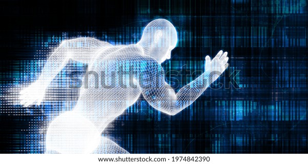 네트워크 개념 아트 3d 렌더링으로서의 미래 스톡 일러스트 1974842390 | Shutterstock