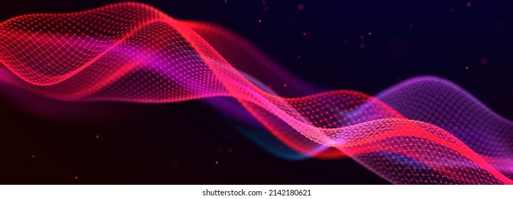 Futuristic Dots Pattern On Dark Background Stock Illustration ...