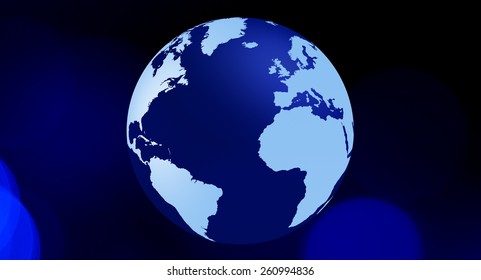 Futuristic Globe World Background Stock Illustration 260994836 ...
